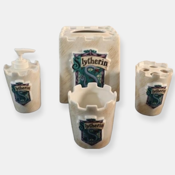 Warner Bros. | Bath | Rare Vintage Harry Potter 4 Piece Ceramic ...